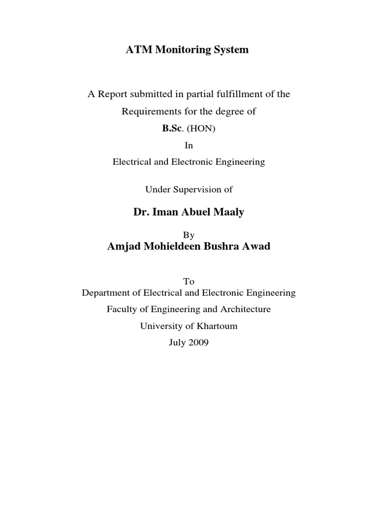 ATM Monitoring | PDF | Automated Teller Machine | Computer Engineering