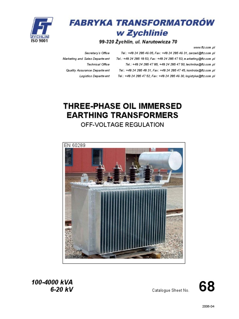 Earthing Transformers | PDF