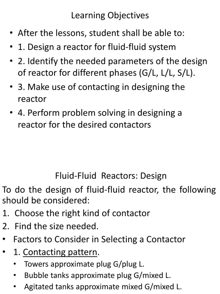 Fluid-Fluid Design Reactor | PDF | Chemical Reactor | Solubility