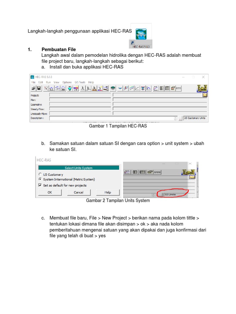 Panduan Penggunaan HEC-RAS | PDF | Komputer