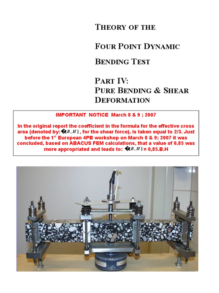 Engineers' Guide to 4PB Testing | PDF | Bending | Sine