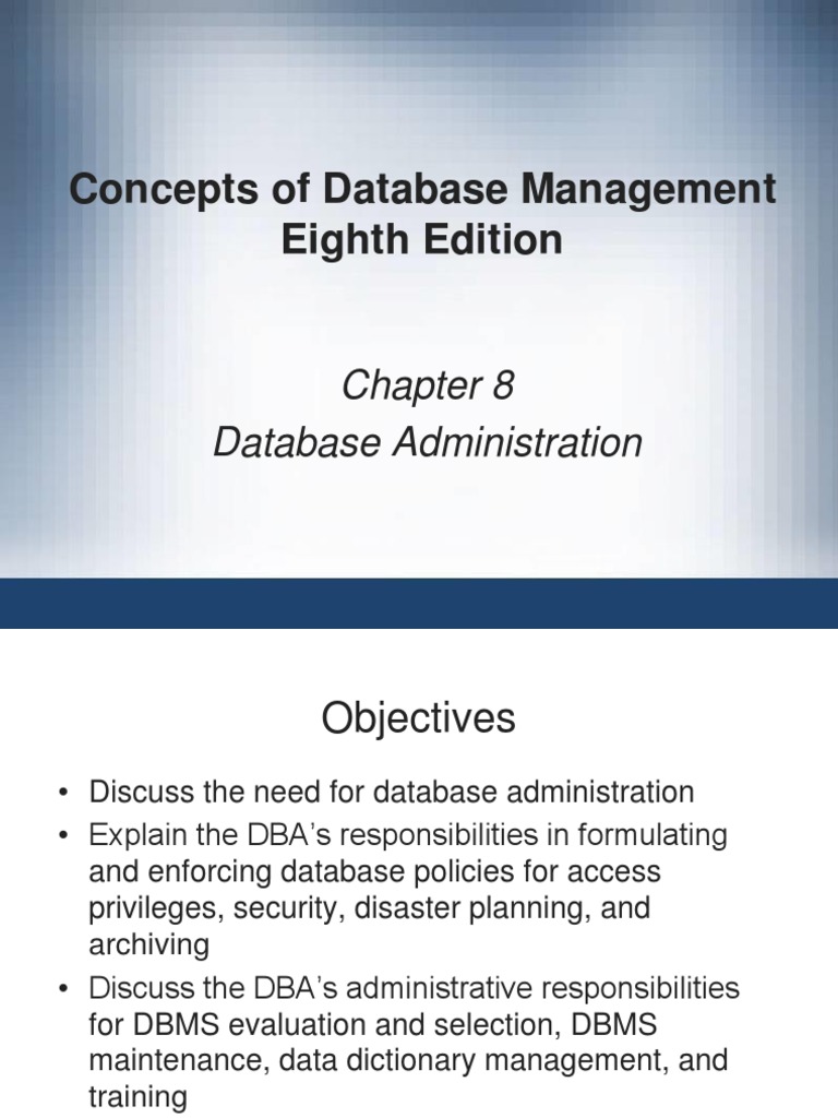 Concepts of Database Management Eighth Edition | PDF | Databases | Information Management