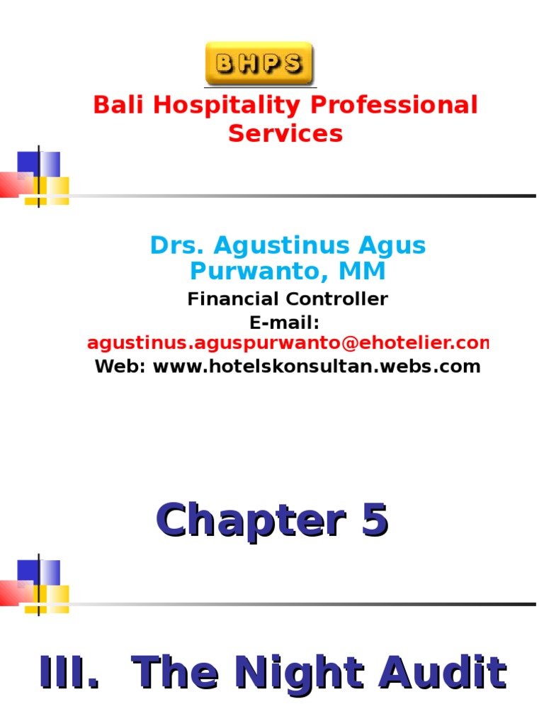 Hotel Night Audit | PDF
