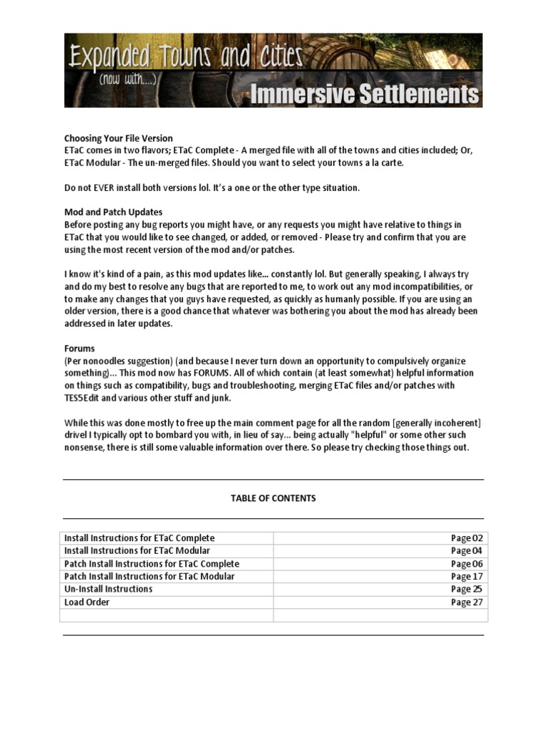 ETaC Manual Install Read-Me | PDF | Computer File | Utility Software