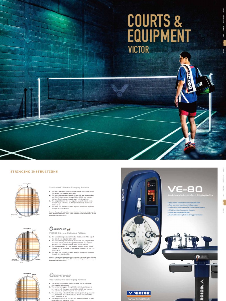 Victor Stringing Instructions | PDF | Switch | Touchscreen