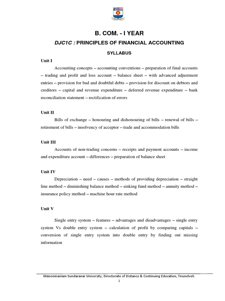Principles of Financial Accounting | PDF | Debits And Credits | Revenue