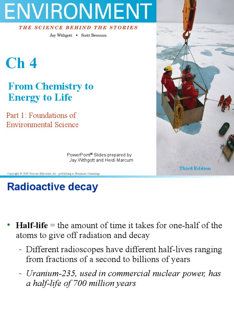 From Chemistry To Energy To Life: Part 1: Foundations of Environmental ...