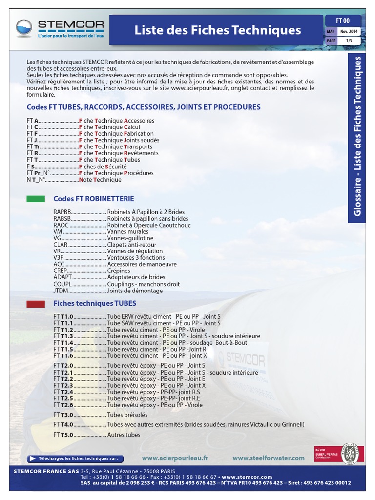 Liste Glossaire Des Fiches Techniques | Descargar gratis PDF | Soudage | Construction
