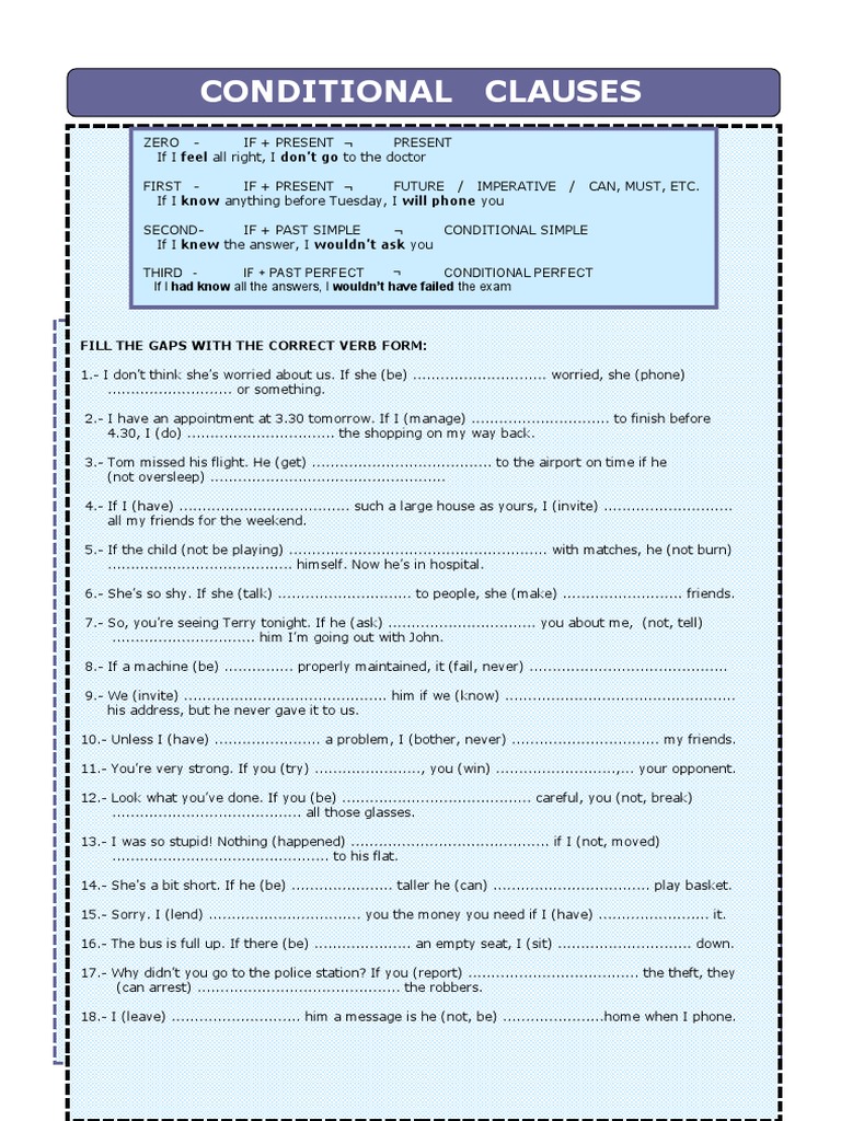 Conditional Clauses | PDF