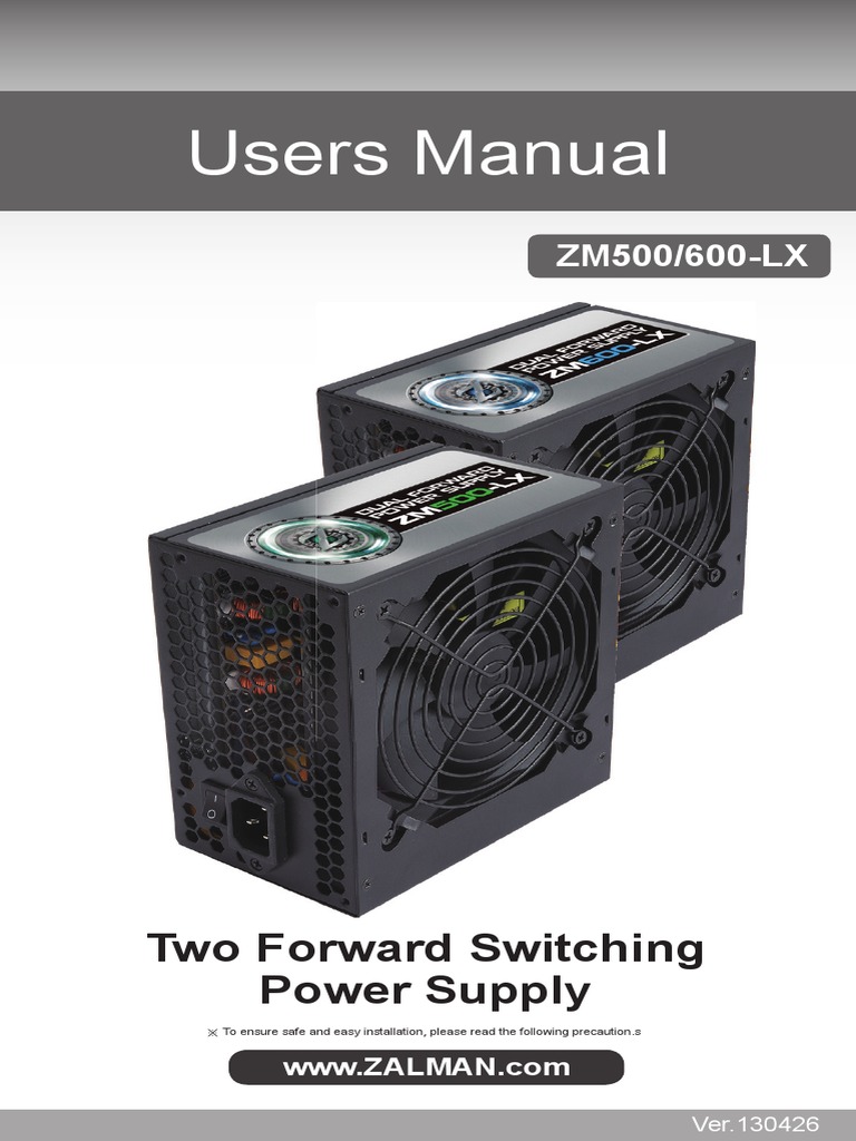 ZM500 600-LX Eng 20130426 | PDF | Power Supply | Equipment