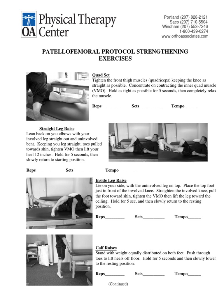 PFS Strengthening Exercises | PDF | Foot | Knee