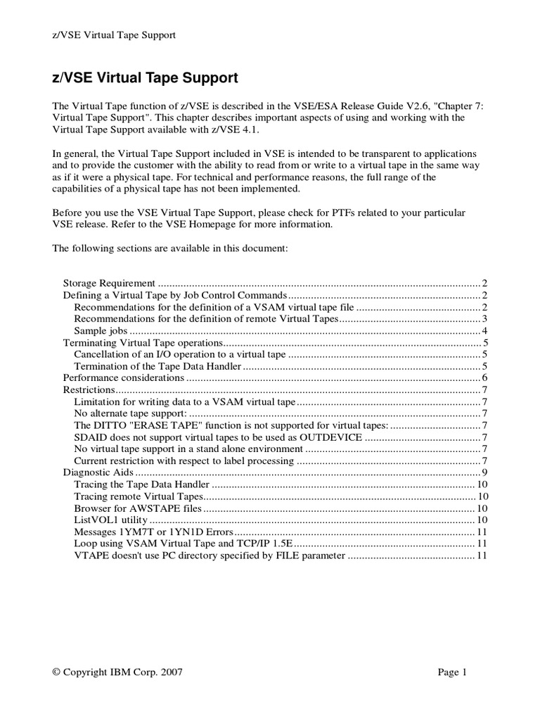 Vse Virtual Tape Support | PDF | Filename | Transmission Control Protocol