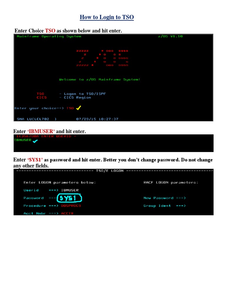 Mainframe Screens Zos1.7 | PDF | Library (Computing) | Compiler
