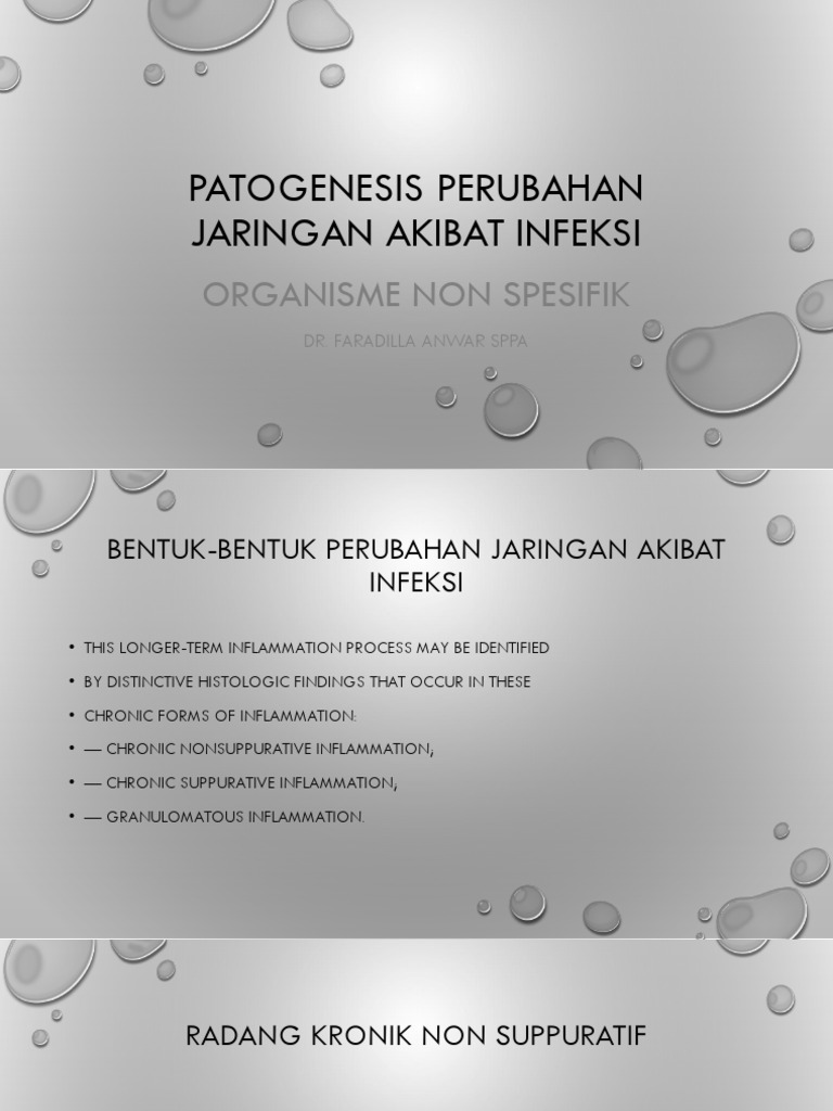 Patogenesis Perubahan Jaringan Akibat Infeksi | PDF | Inflammation ...