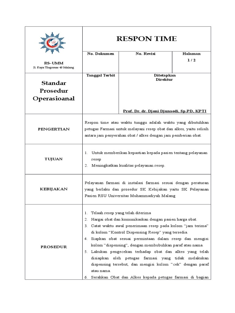 Spo Respon Time | PDF