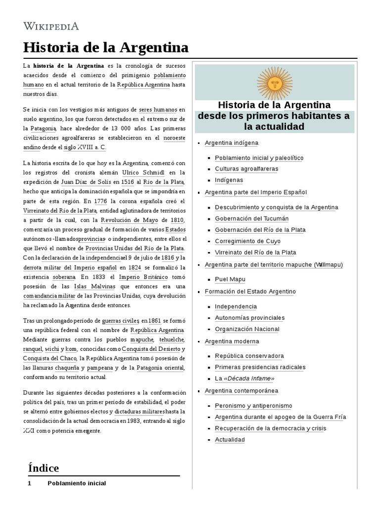 Historia de La Argentina. | PDF | América del Sur | Personas