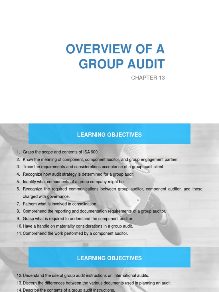 Chapter 13 - Overview of A Group Audit | PDF | Financial Audit ...