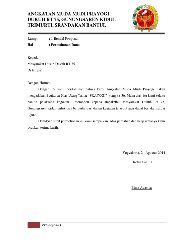 Contoh Proposal Kesenian | PDF