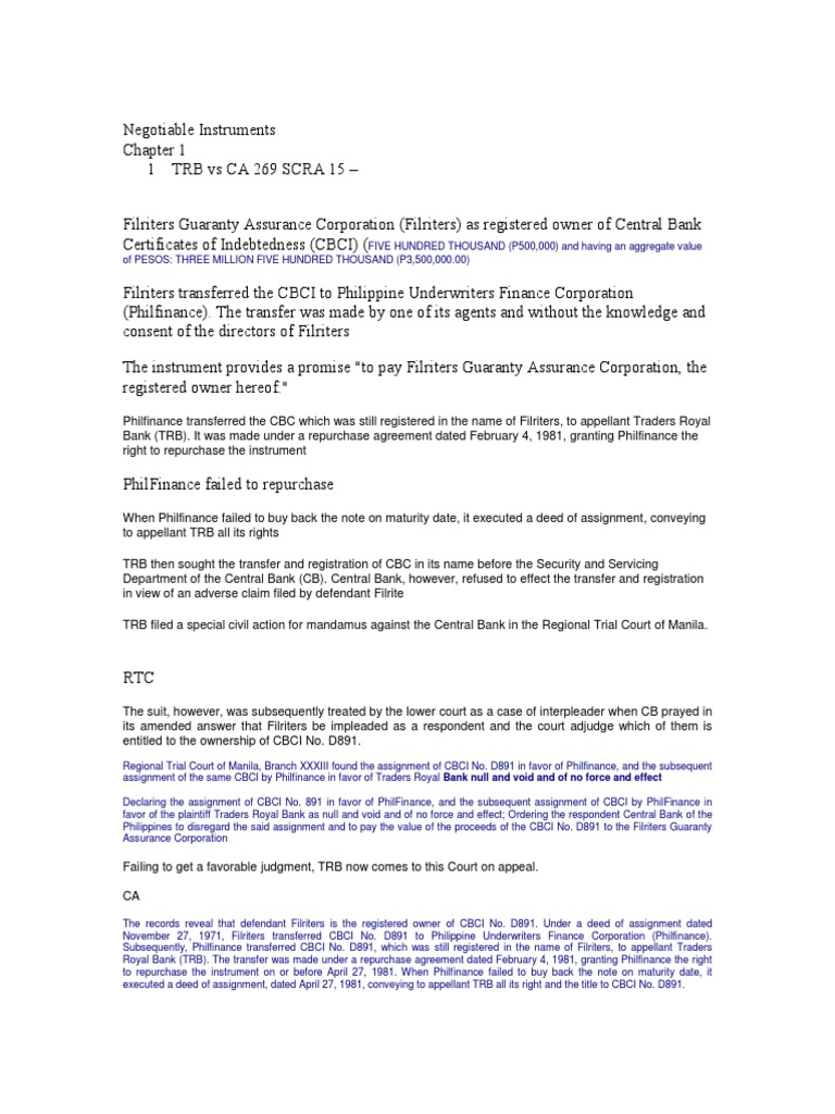 Negotiable Instruments | PDF | Promissory Note | Bearer Instrument