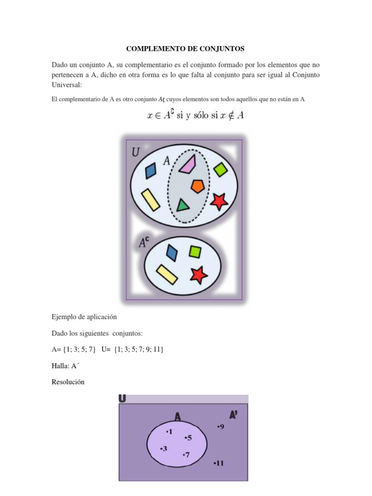 Complemento de Un Conjunto | PDF