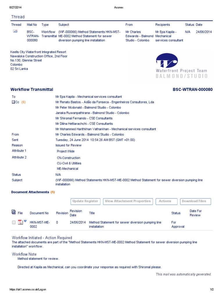 Aconex PDF | PDF | Computing | Computing And Information Technology