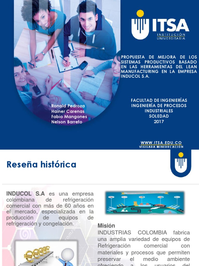 Presentacion Muestra de Proyecto Lean Manufacturing | PDF | Lean ...