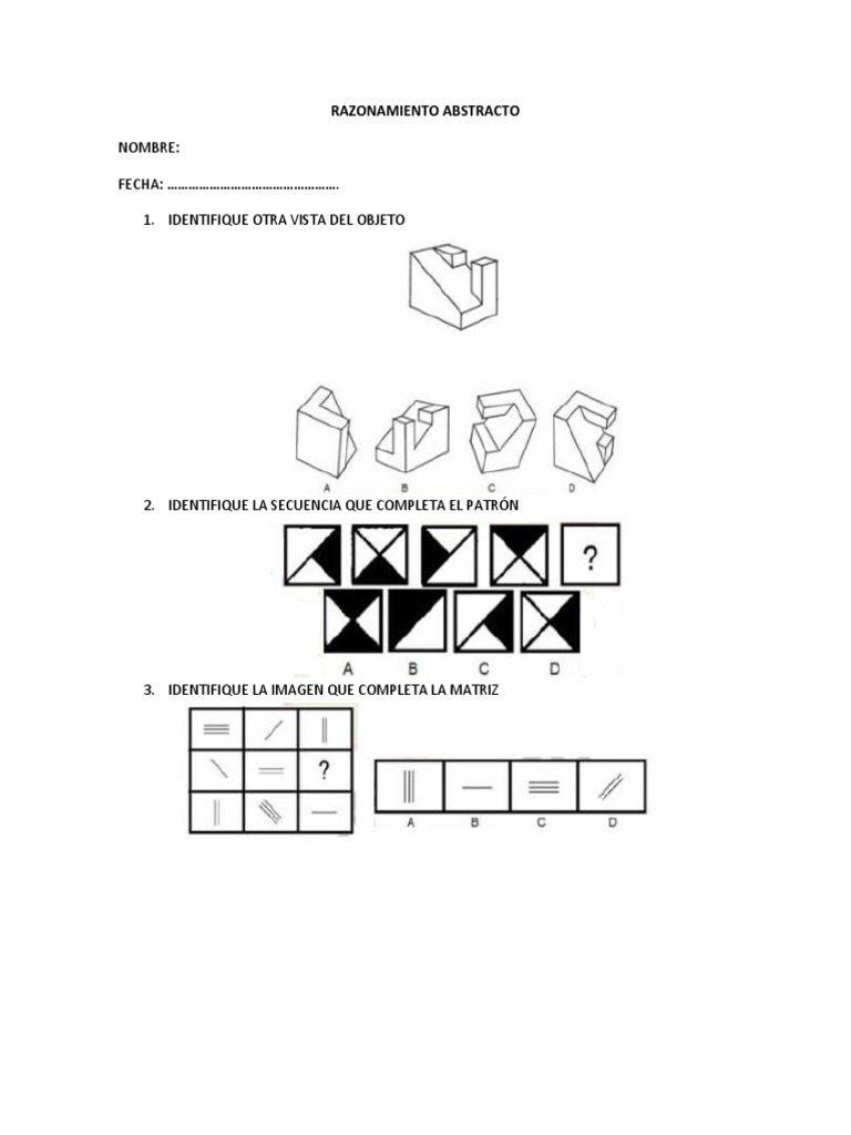 Razonamiento Abstracto | PDF