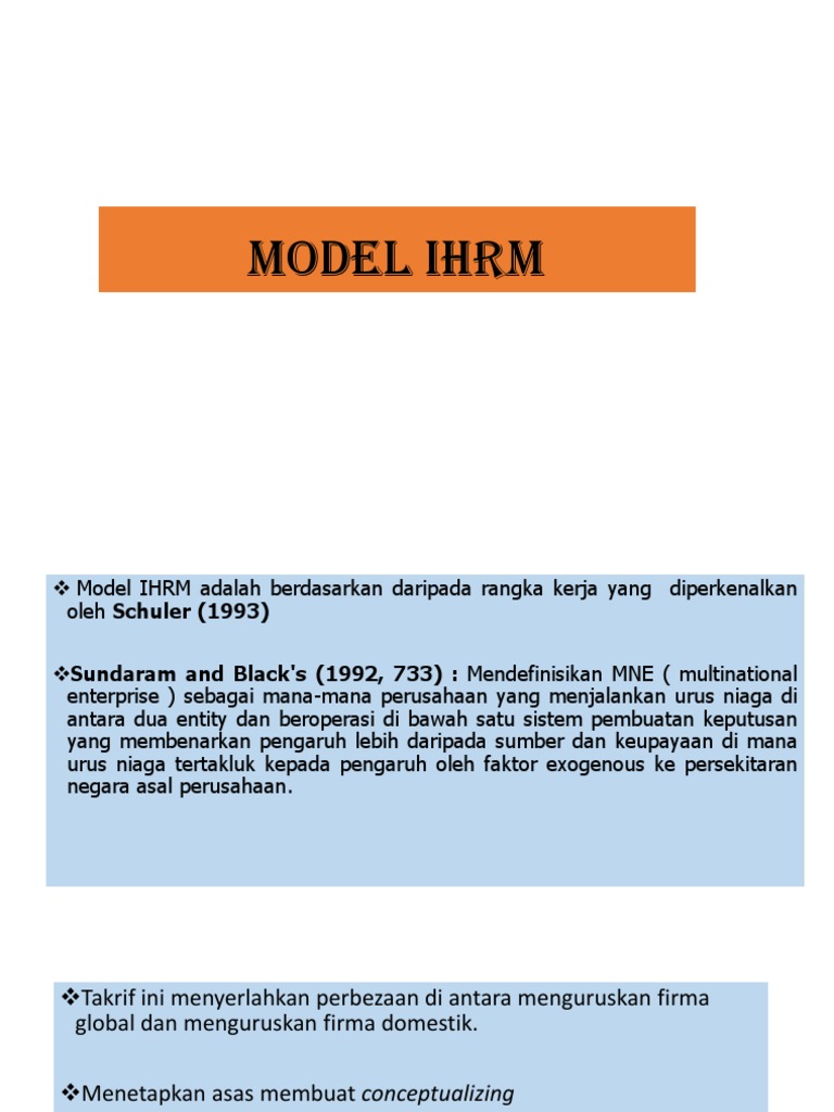 Model Ihrm Dan Isu Ihrm | PDF