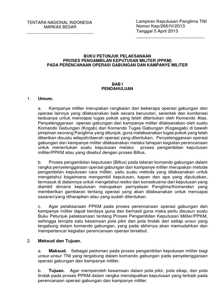 Kep 266 Bujuklak PPKM (Ach) | PDF