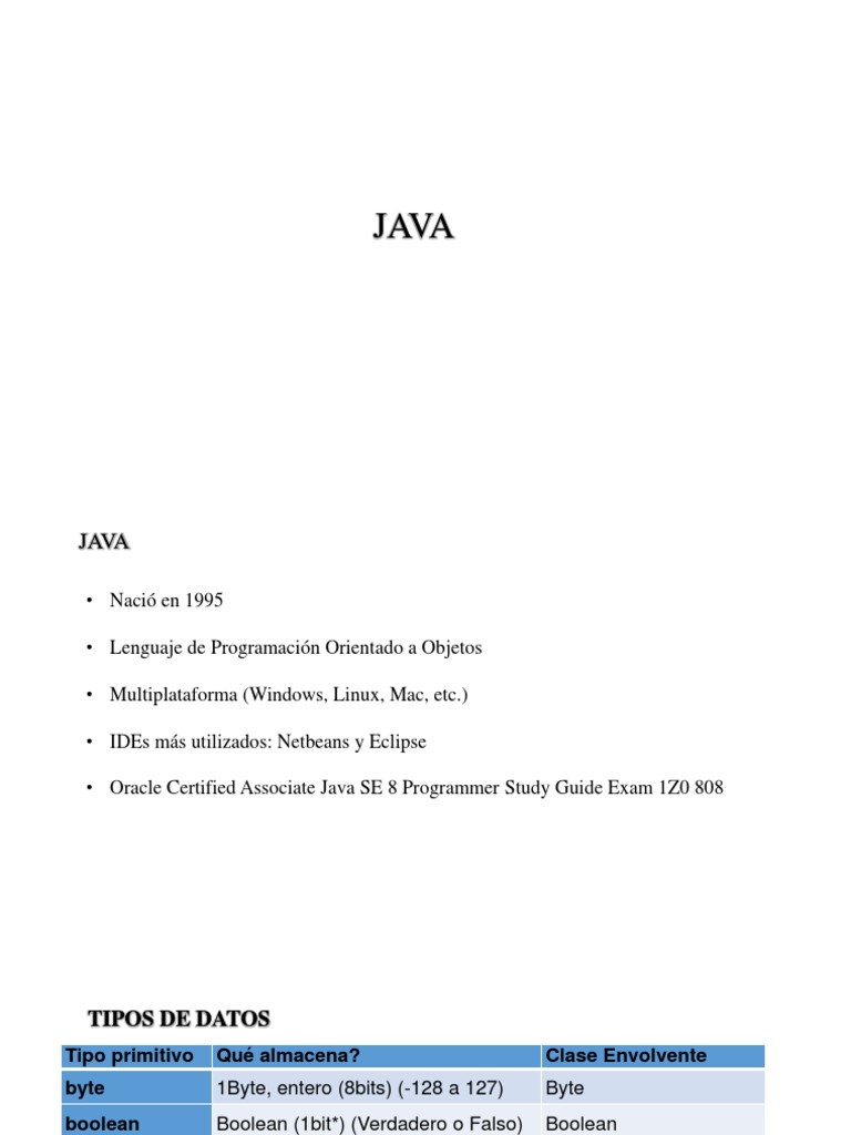 Java fundamentals | PDF | Java (lenguaje de programación) | Triángulo