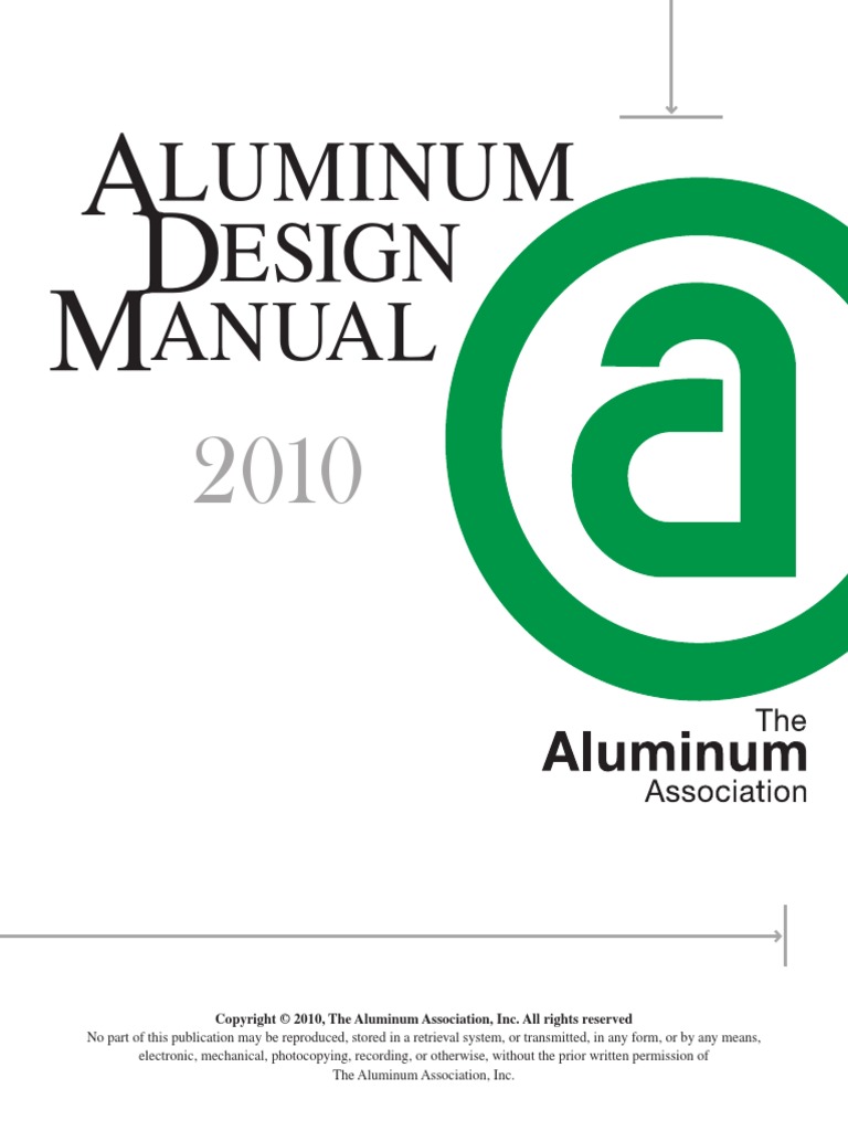 Aluminium Design Manual 2010 - The Aluminium Association | PDF | Sheet ...