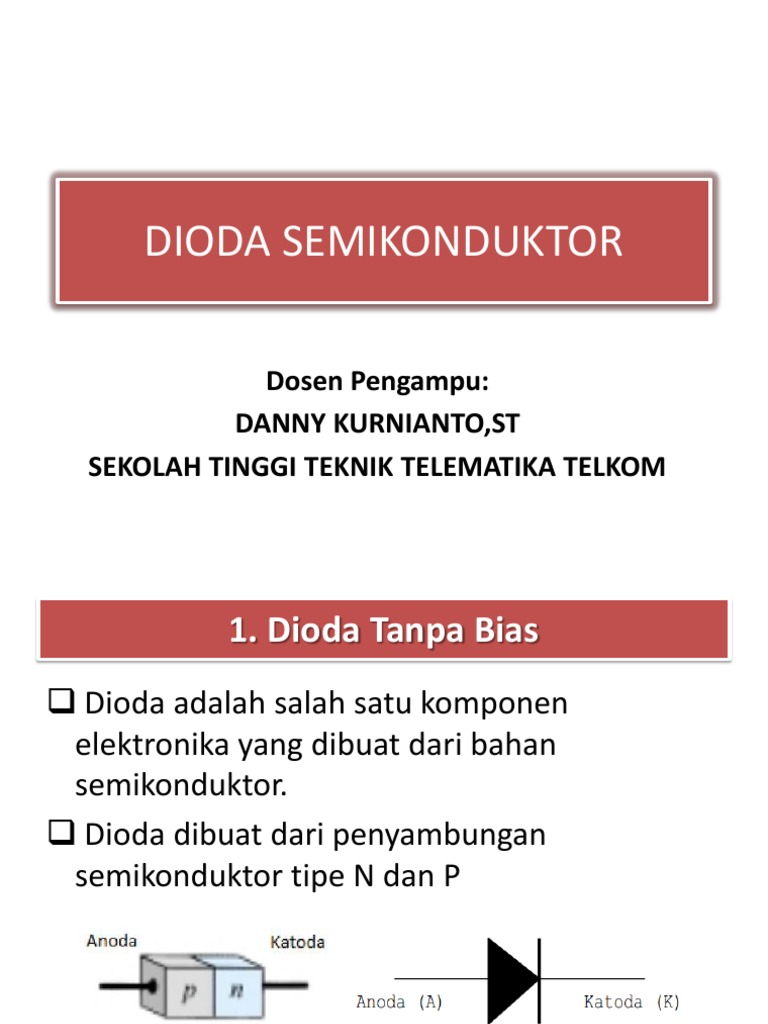 Panduan Lengkap Dioda Semikonduktor | PDF | Metode & Bahan Ajar | Teknologi & Rekayasa
