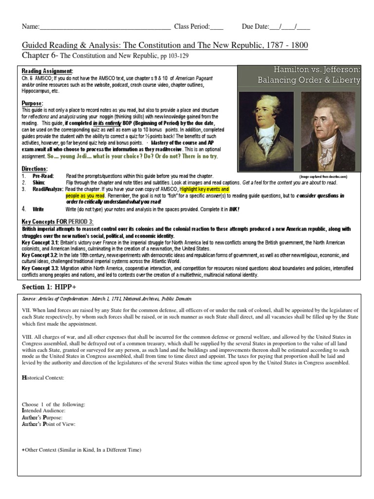 AMSCO Chapter 6 | PDF | United States Bill Of Rights | The Federalist ...