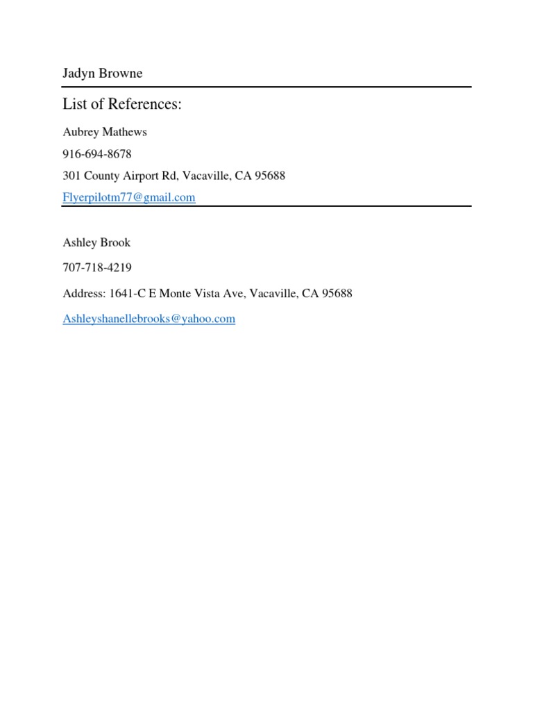 Reference List | PDF