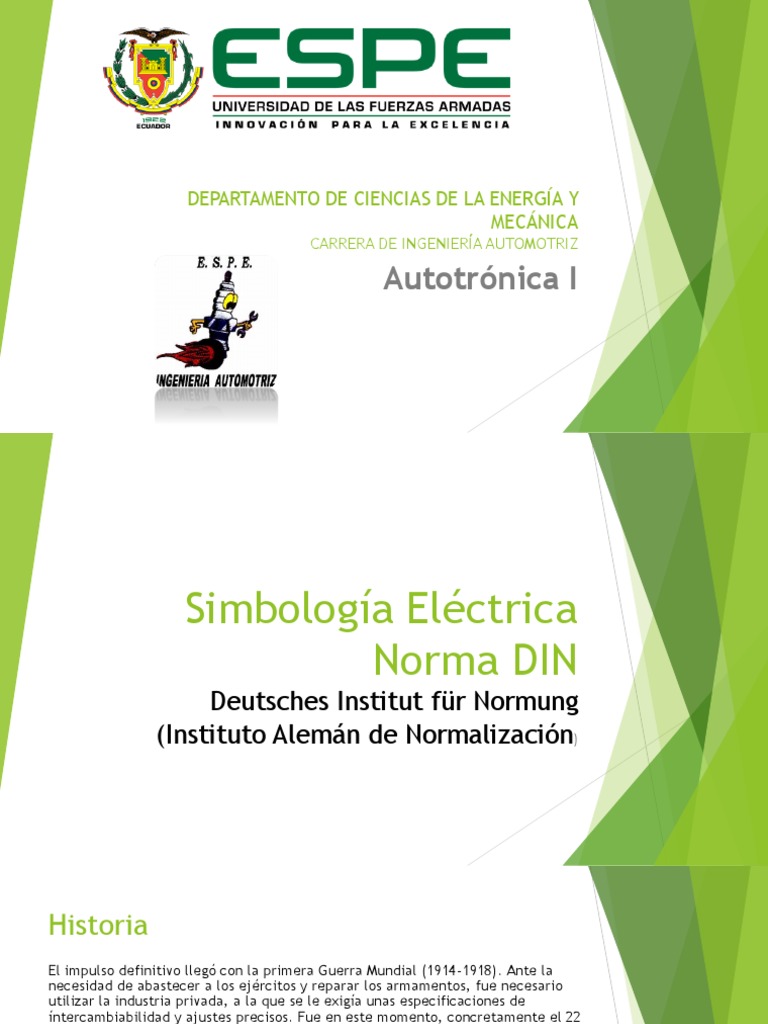 Simbologia y Normas Din PDF | PDF | Generador eléctrico | Corriente alterna