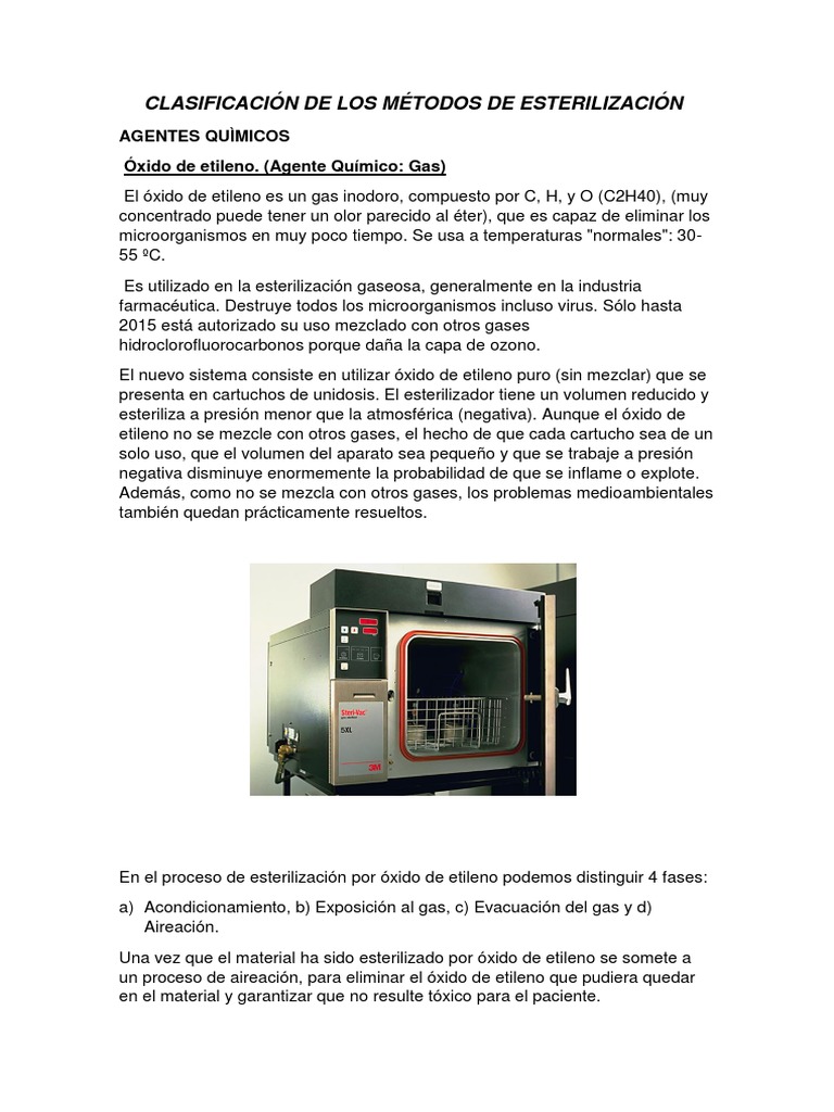 Agentes Quimicos y Mecanicos | PDF | Esterilización (Microbiología ...