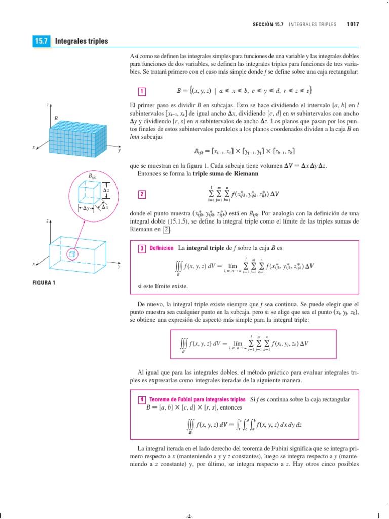 Teoria Integrales Triples | PDF | Integral | Física