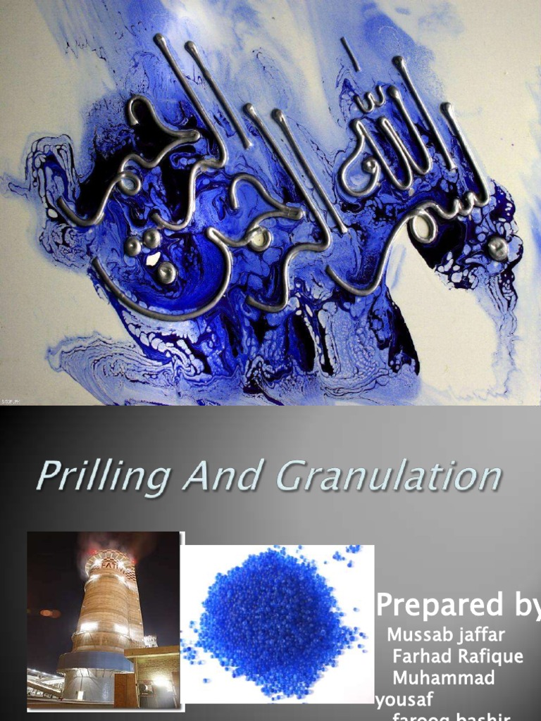 Prilling & Granulation | PDF | Chemistry | Applied And ...