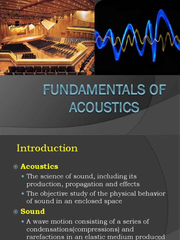 Acoustic | PDF | Pitch (Music) | Sound