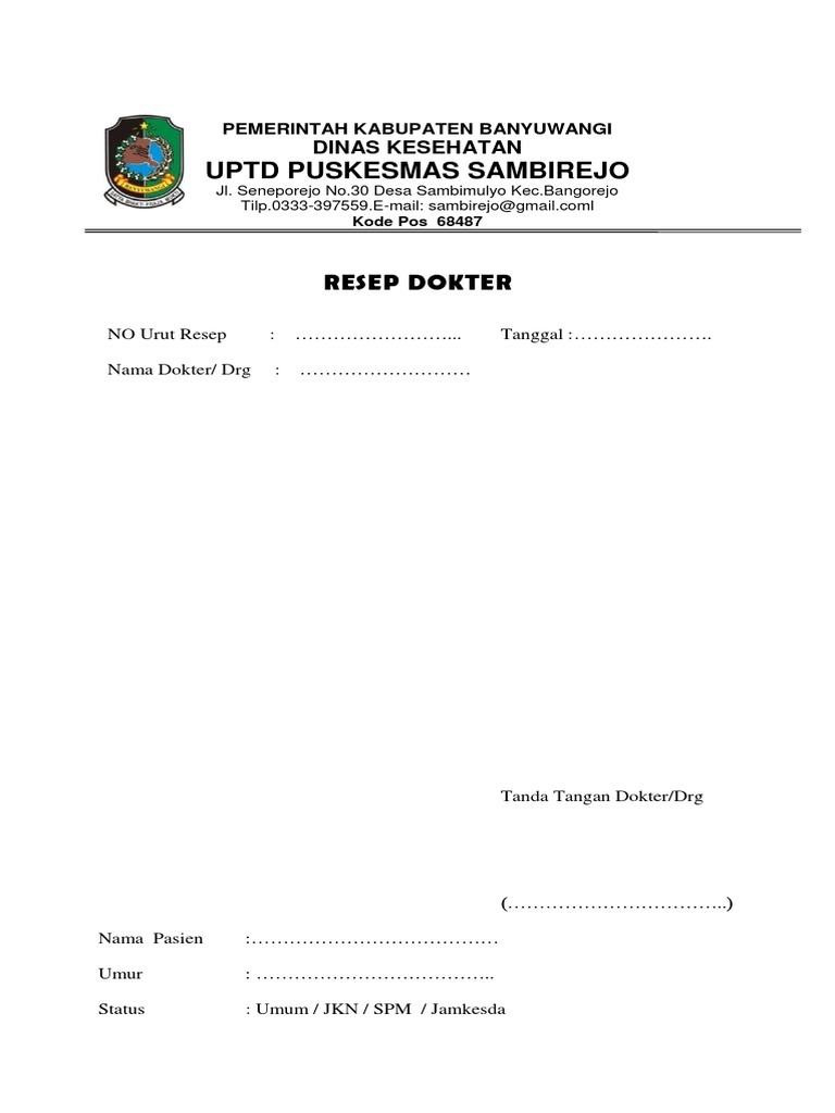Contoh Resep | PDF
