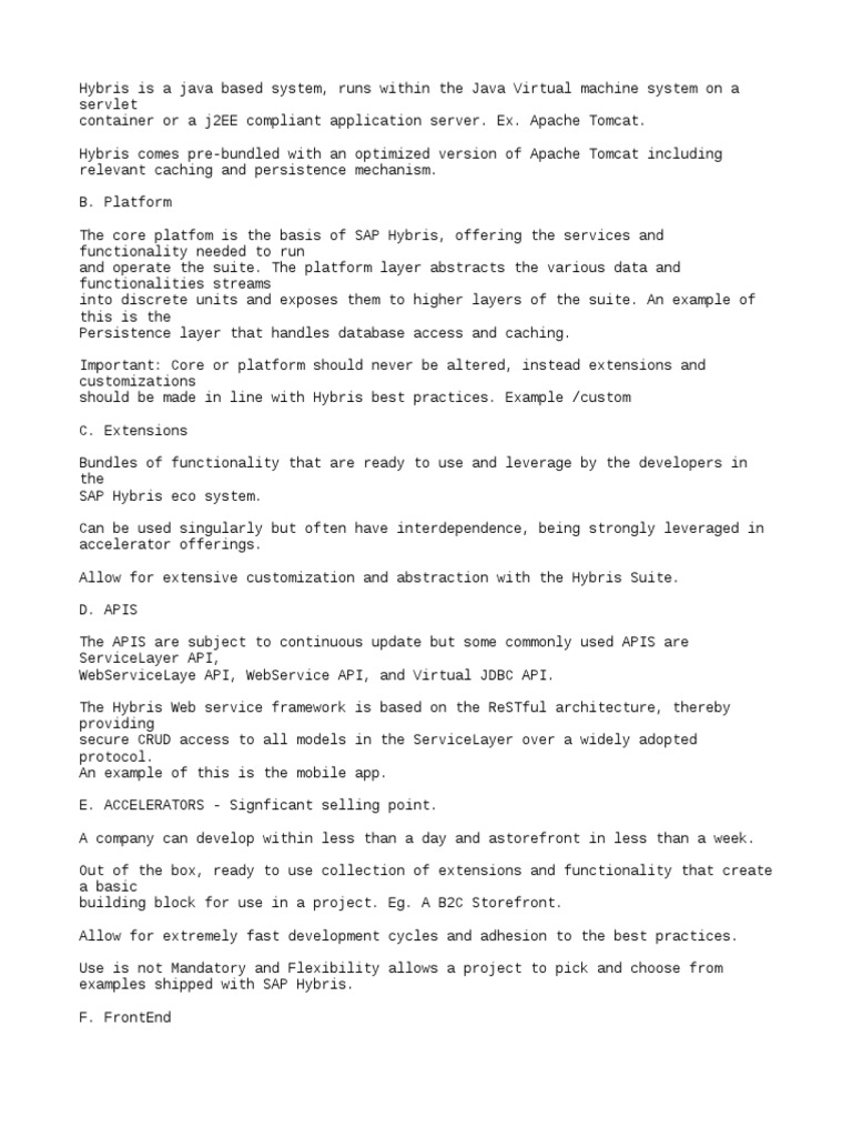 Hybris Intro | PDF | Spring Framework | Application Programming Interface