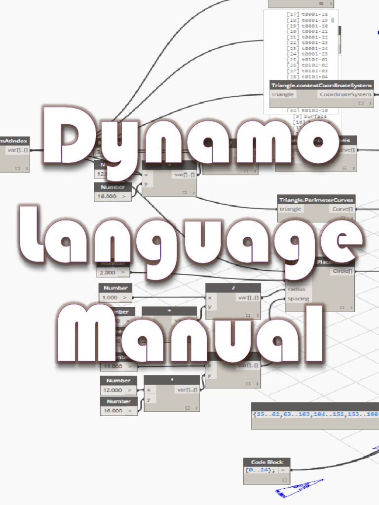 Dynamo Language Manual FINAL | PDF | Boolean Data Type | Euclidean Vector