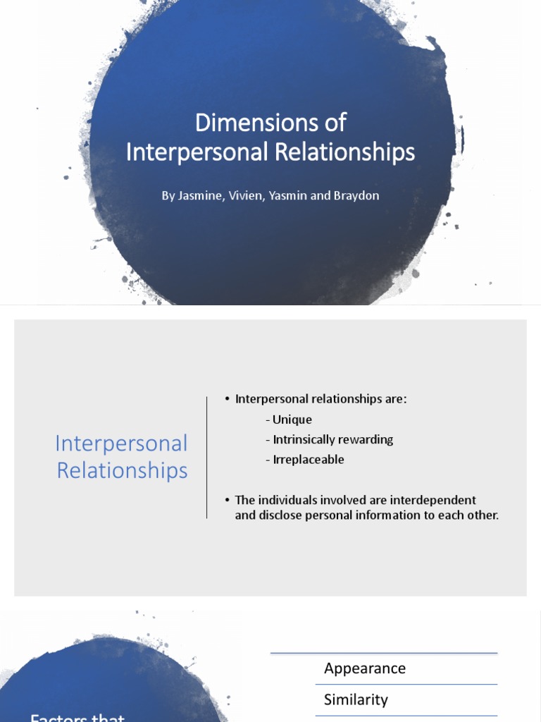 Dynamics of Relationships Presentation | PDF