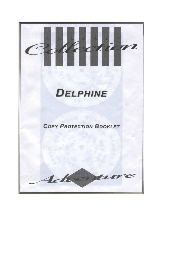 Cruise For A Corpse - Copy Protection Booklet | PDF