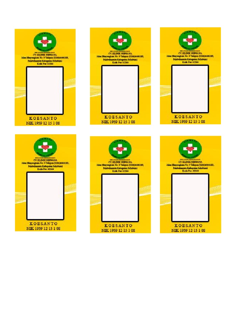 Contoh Id Card | PDF