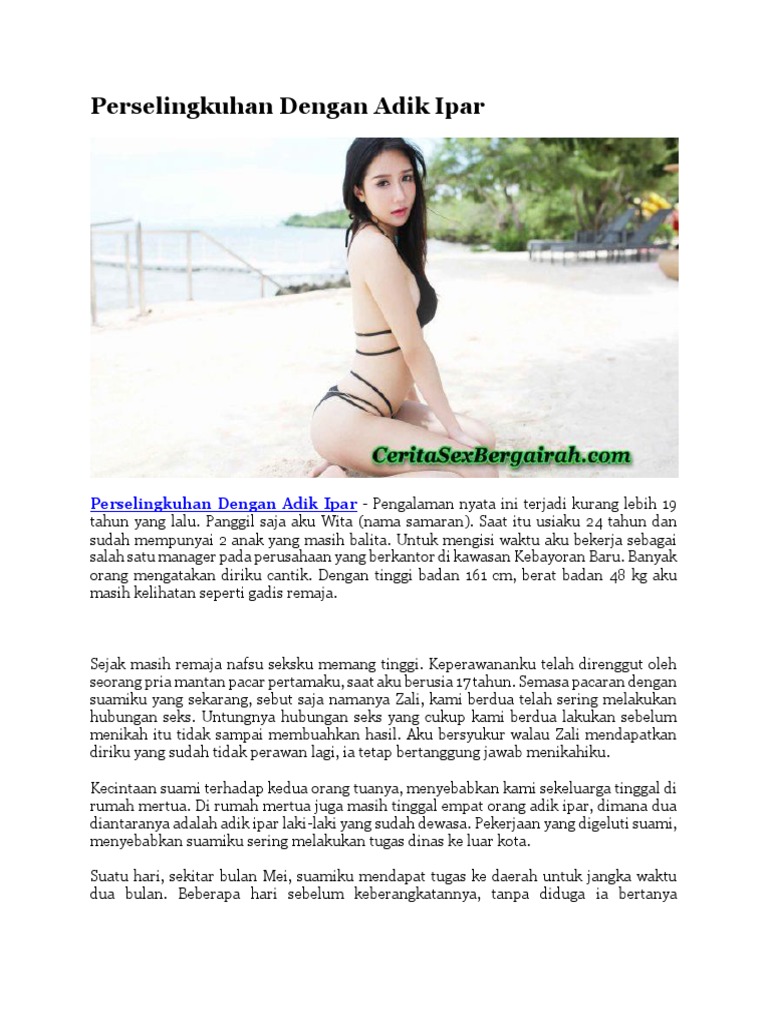 Perselingkuhan Dengan Adik Ipar | PDF