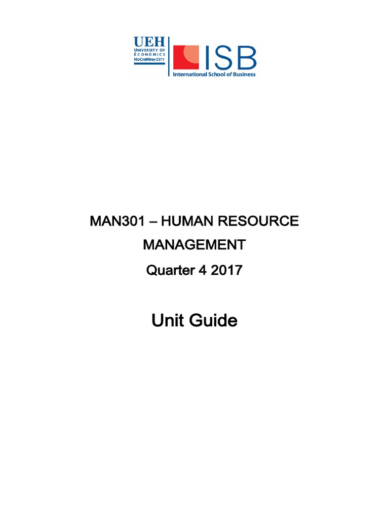 Human Resource Management Unit Guide | PDF | Educational Assessment ...