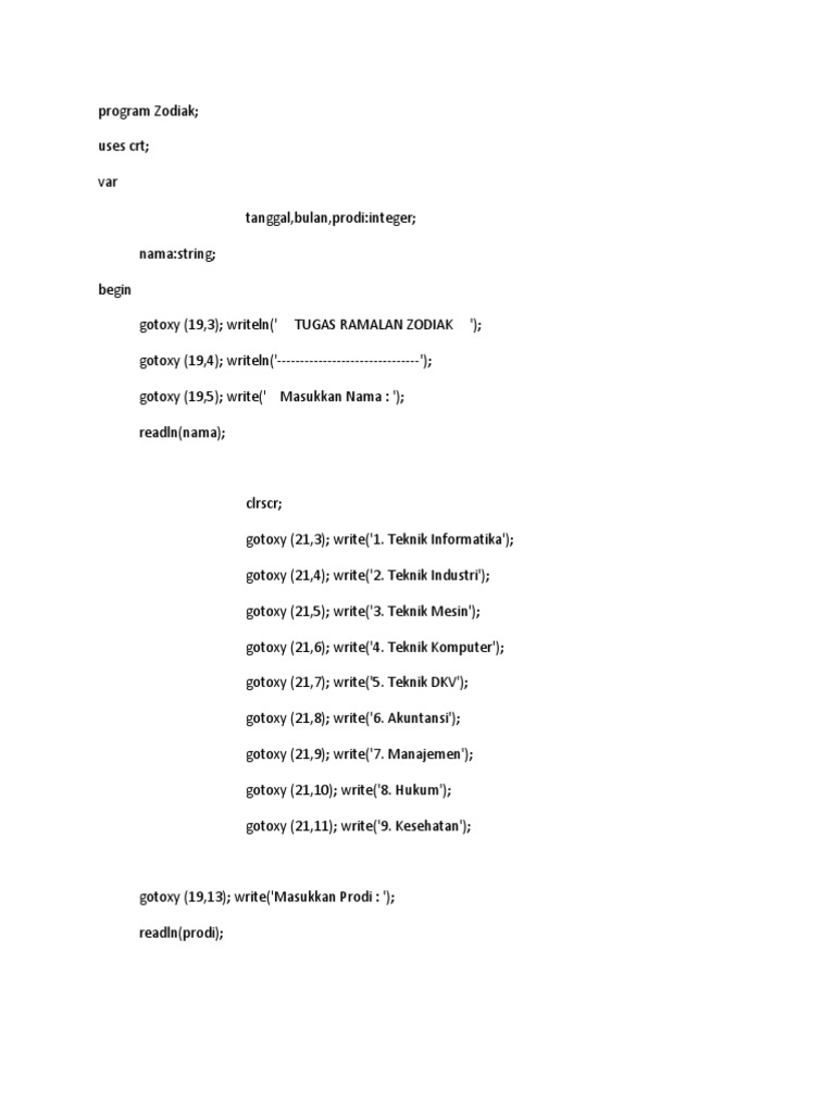 Program Zodiak | PDF | Astrology | Esoteric Cosmology