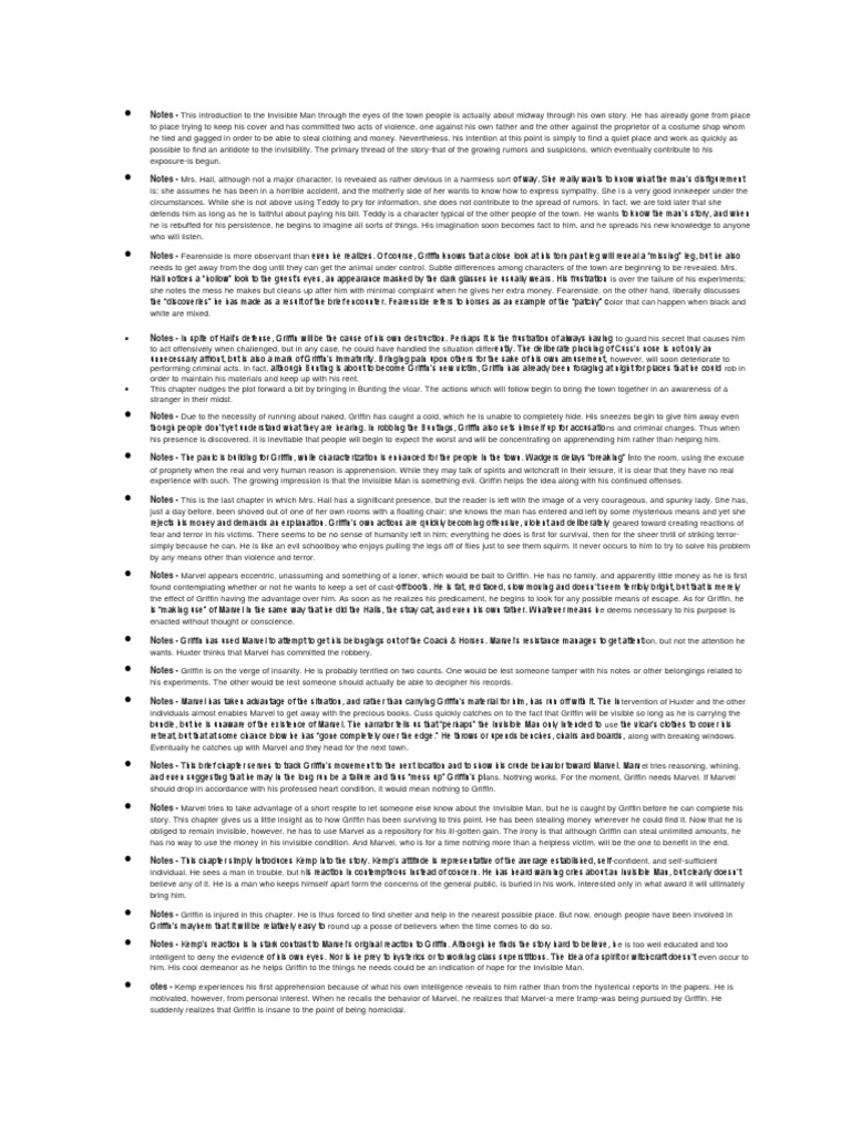 Invisible Man HG Wells | PDF | The Invisible Man