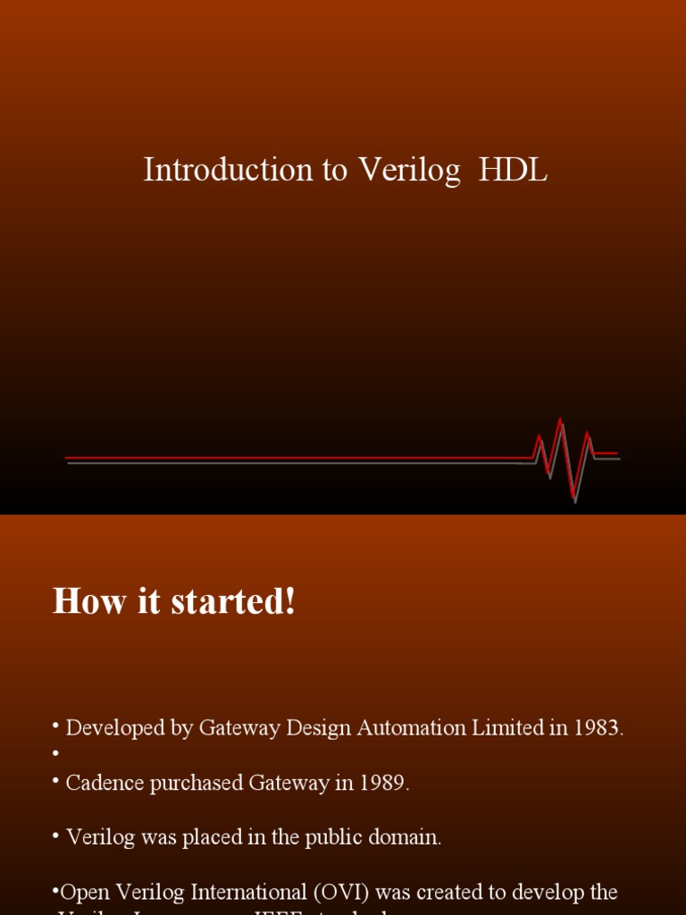 Introduction To Verilog Hdl Download Free Pdf Vhdl Array Data Type 